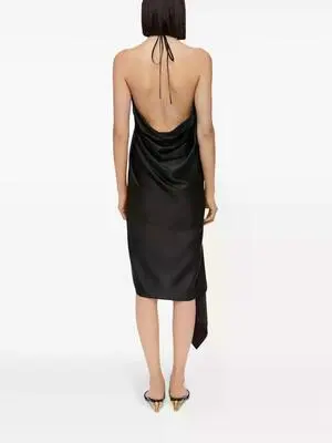 FERRAGAMO Asymmetric Satin Dress