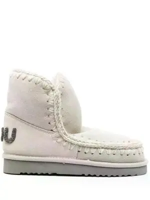 Mou Whipstitch-detail Sheepskin Boots