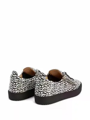 GIUSEPPE ZANOTTI Frankie Monogram Sneakers - Black