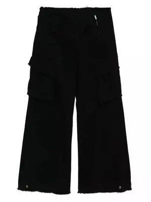 GROUND ZERO Cargo Trousers With Frayed Detailing
