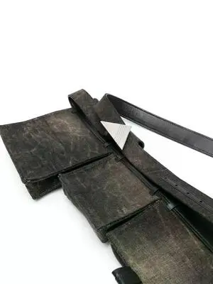 Attico Logo-buckle Denim Belt Bag