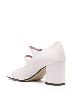 CAREL Two-tone Leather Mary Jane Pumps