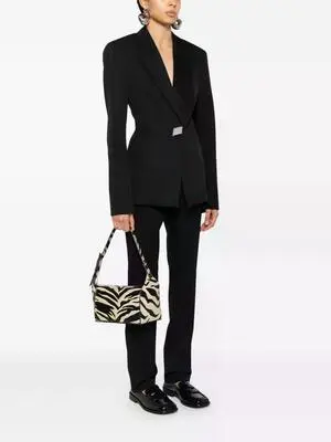 Attico 7/7 Zebra-print Shoulder Bag