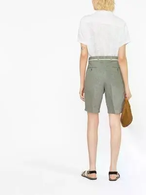 Aspesi Tie-waist Linen Shorts