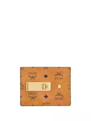 Mcm Money-clip Compact Cardholder - Brown