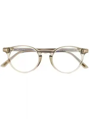 TOM FORD Round-frame Optical Glasses - Neutrals