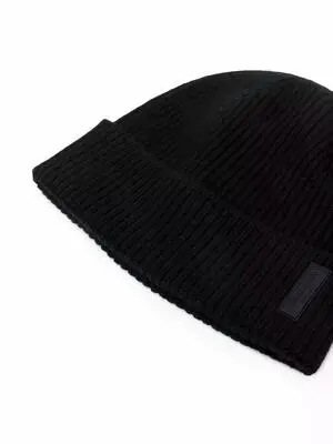 Giorgio Armani Logo-patch Cashmere-knit Beanie