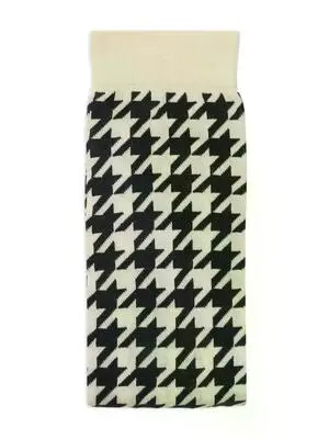 Burberry Herringbone-print Cotton-blend Tights