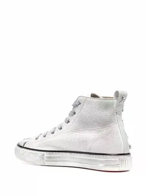 Philipp Plein Embellished High-top Sneakers - White
