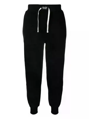 Polo Ralph Lauren Embroidered-logo Fleece Trousers - Black
