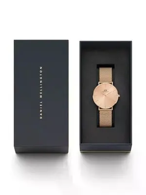 DANIEL WELLINGTON Petite Unitone 36mm Bracelet Watch - Pink