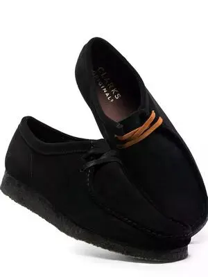Clarks Suede Wallabee Boots - Black