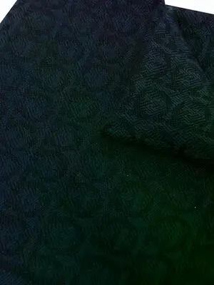 FERRAGAMO Gancini-pattern Frayed Scarf