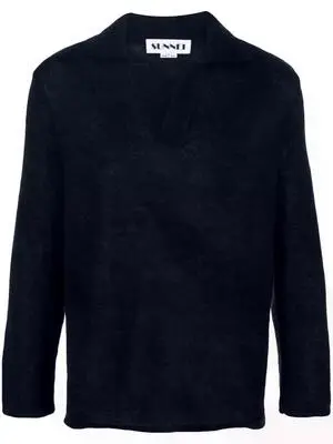 Sunnei Textured Mohair-blend Polo Short