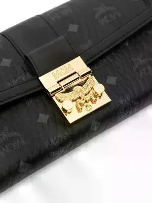Mcm Large Tracy Crossbody Wallet - Black