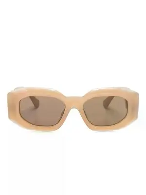 Versace Medusa Head Hexagonal-frame Sunglasses