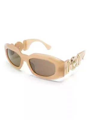 Versace Medusa Head Hexagonal-frame Sunglasses