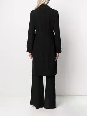 Theory Belted Mid-length Coat - Black
