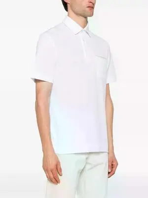Zegna Piqué Polo Shirt - White