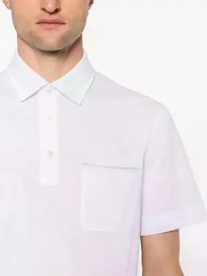 Zegna Piqué Polo Shirt - White