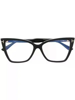 TOM FORD Geometric-frame Glasses - Black