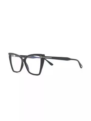 TOM FORD Geometric-frame Glasses - Black