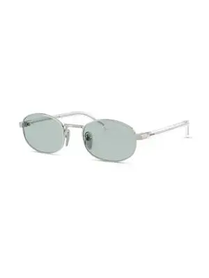 Prada Oval-frame Sunglasses - Silver