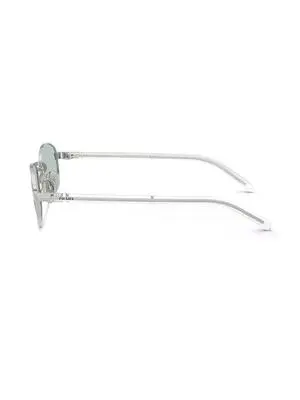 Prada Oval-frame Sunglasses - Silver