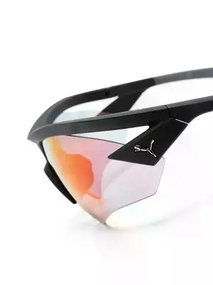 PUMA EYEWEAR Oversized Sunglasses With Logo Plaque