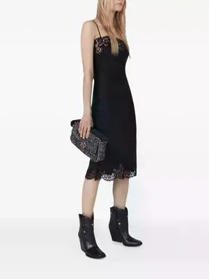 Stella McCartney Guipere Lace-trim Midi Dress