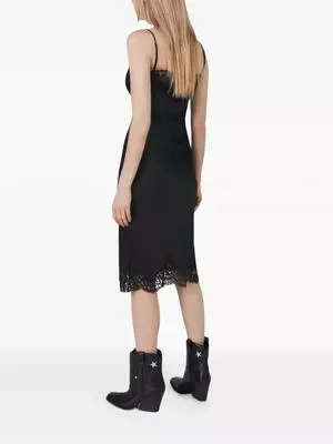 Stella McCartney Guipere Lace-trim Midi Dress