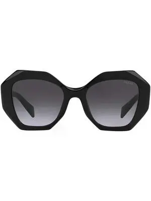 Prada Oversized Frame Gradient Sunglasses - Black