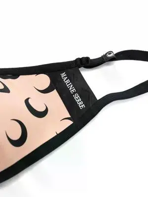 MARINE SERRE Moon-print Face Mask