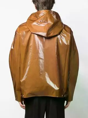 AV VATTEV High-shine Zip-up Hooded Jacket