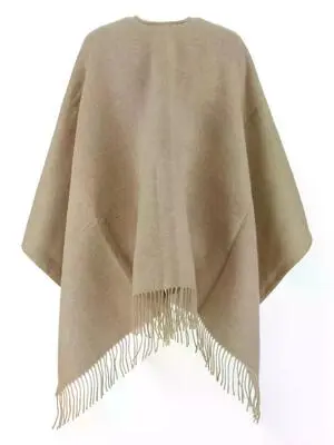 Fendi Fringed Detailed Poncho