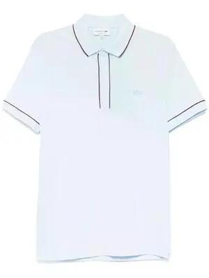 Lacoste Stretch Piqué Polo Shirt Blue