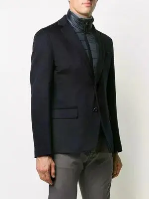 Herno Padded-detail Single-breasted Blazer