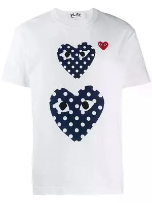Play Comme Des Garcon Heart Print T-shirt