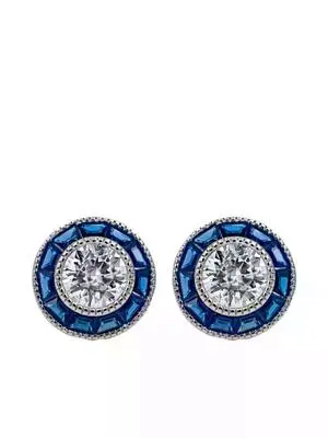 JUWELINA PARIS Sterling Earrings With Laboratory-grown Gemstones - Silver