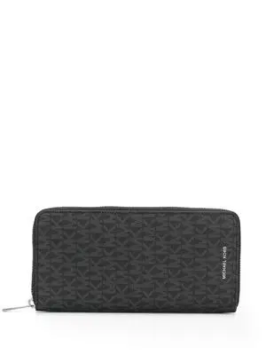 Michael Kors Logo Print Wallet - Black