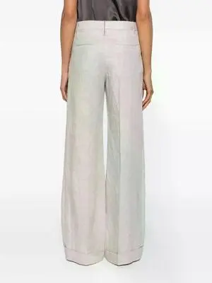 Brunello Cucinelli Lurex Wide-leg Trousers