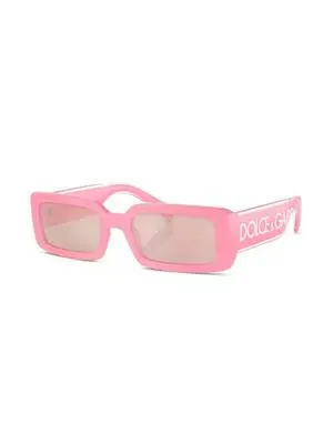 Dolce & Gabbana Logo-print Rectangle-frame Sunglasses