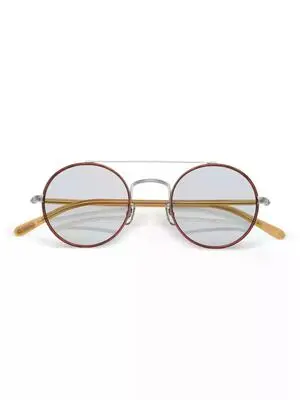 Oliver Spencer Round-frame Glasses - Brown