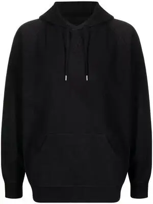 POP TRADING COMPANY Logo-print Drawstring Hoodie - Black