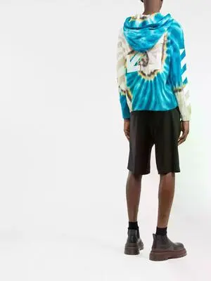 Off-White Arrows-motif Tie-dye Hoodie