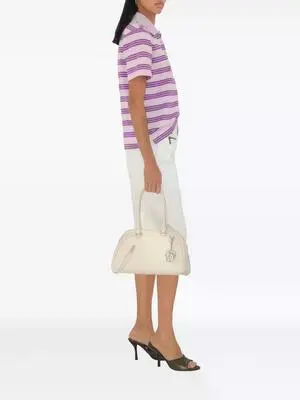 Burberry Striped Cotton Polo Shirt