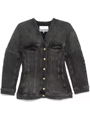 GANNI Washed Denim Jacket