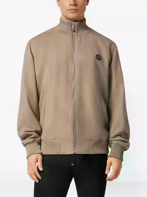 Philipp Plein Logo-patch Jacket - Brown