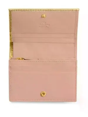 Valentino Garavani Vlogo Signature Leather Wallet