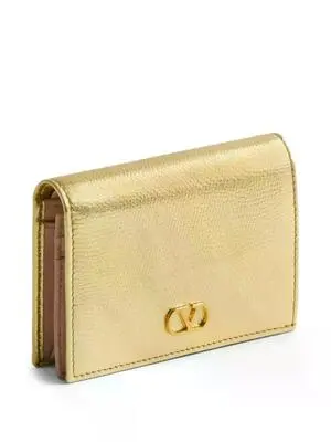 Valentino Garavani Vlogo Signature Leather Wallet